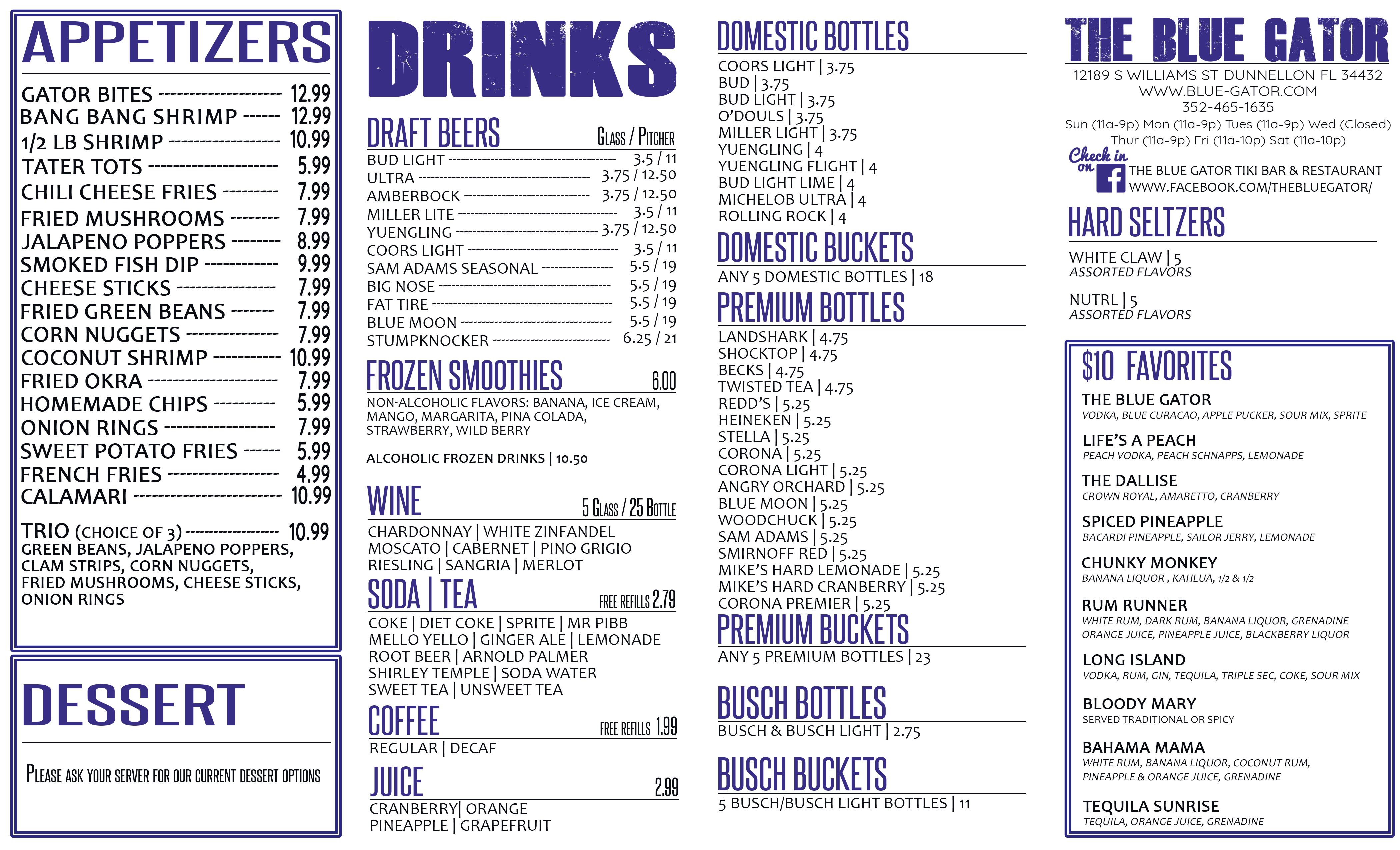 The Blue Gator Tiki Bar & Restaurant